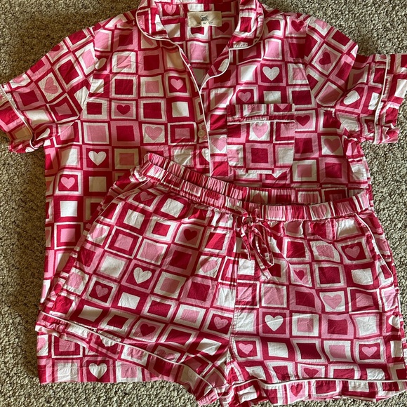 Printfresh | Intimates & Sleepwear | Printfresh Pink And Red Heart Grid ...